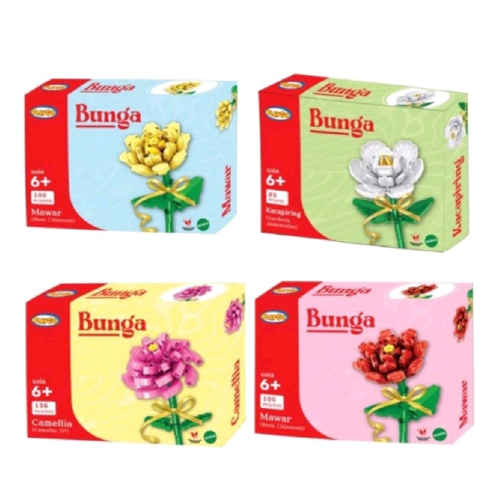 Jual Mainan Bunga Balok Susun 35005 Murah Susun Flowers | Mainan ...
