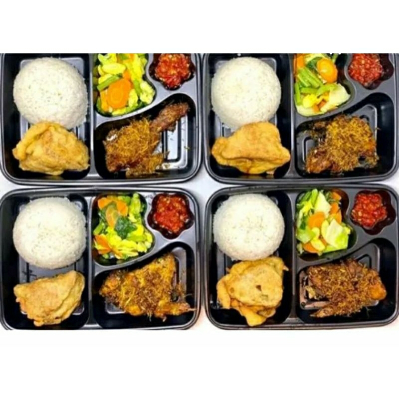 Jual nasi bento ayam goreng ungkep | Shopee Indonesia