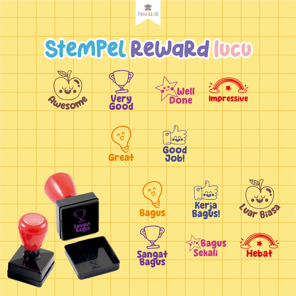 Jual STEMPEL REWARD STEMPEL PENILAIAN GURU PAUD TK SD STEMPEL NILAI ...
