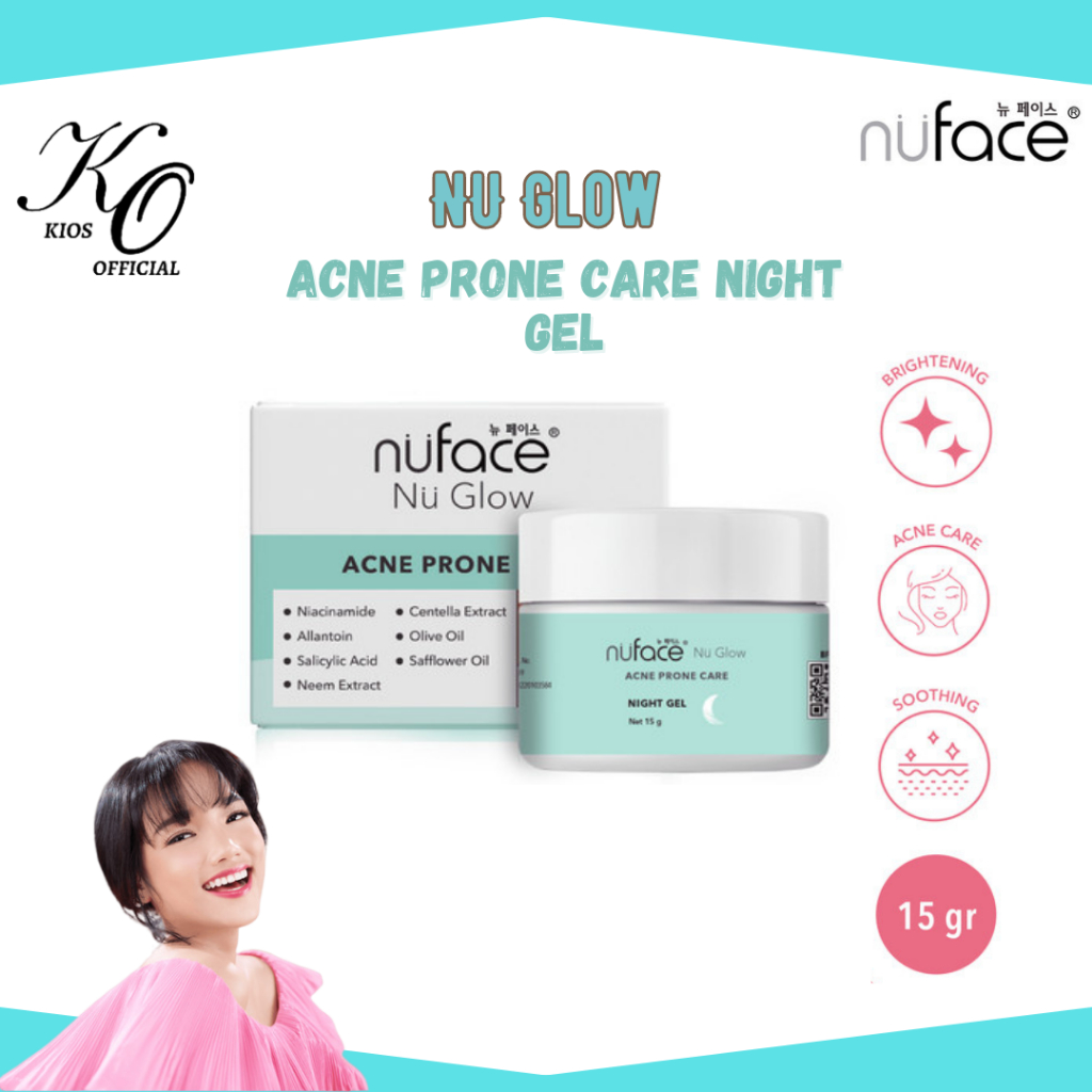 Jual Nuface Nu Glow Acne Prone Care Facial Wash Gel 80g | Toner 100ml ...