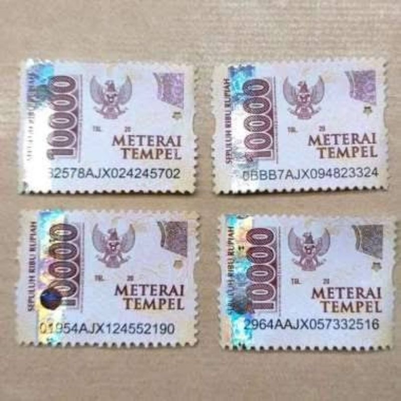 Jual Materai pos 10000 asli 100% | Shopee Indonesia
