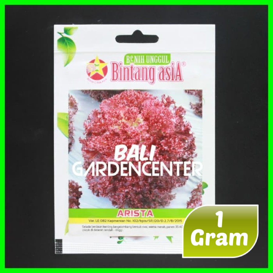 Jual Isi 1gr Benih Biji Selada Merah ARISTA Lollo Rosa - Bintang Asia ...