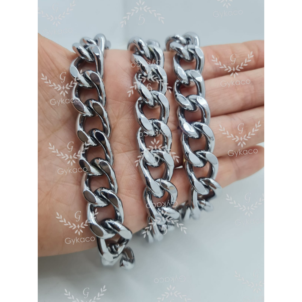 Jual Asesoris Tas Rante Tas NEKEL CHROME - TEBAL PREMIUM R022 - Dompet ...