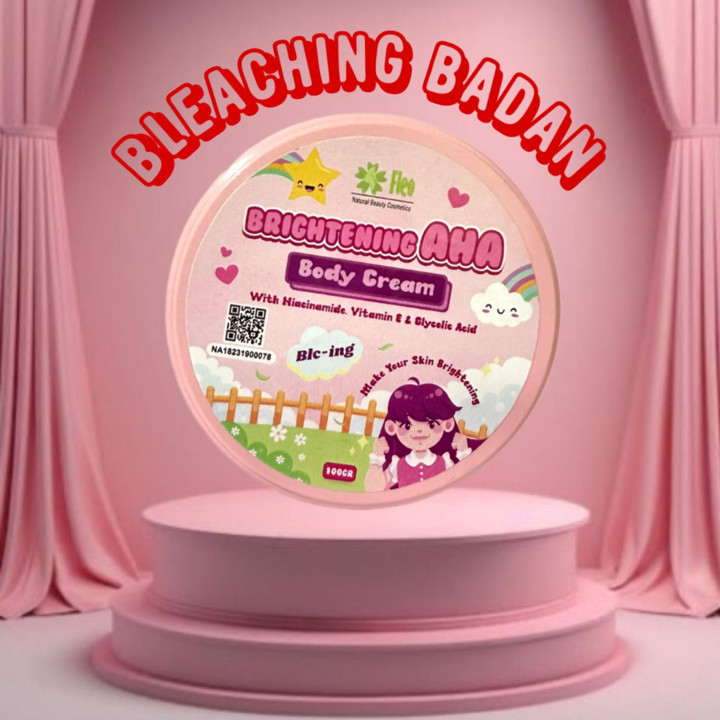 Jual [BPOM] Fleo Body Cream Bleaching Badan 100gr / Brightning AHA ...