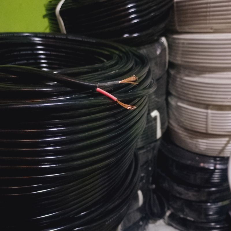 Jual PER METER KABEL LISTRIK SERABUT NYMHY 2x0,75 HITAM SERABUT TEBAL | Shopee Indonesia