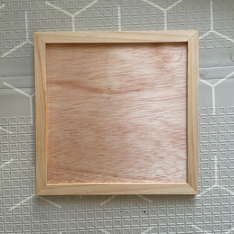 Jual BINGKAI | FRAME KAYU JATI BELANDA 30x30cm | Shopee Indonesia