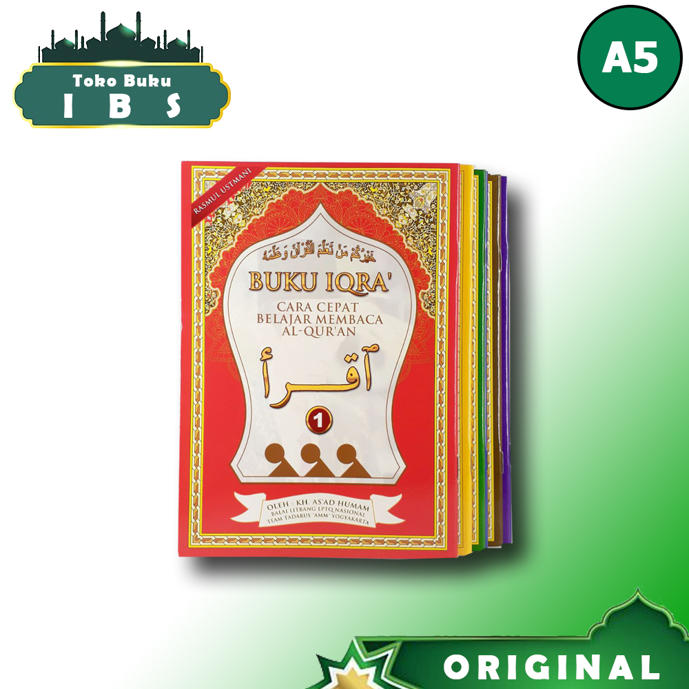 Jual BUKU IQRA' Rasmul Ustmani Perjilid 1-6 | Buku Iqro Iqra Rasm Utsmani Per Jilid - 1 Set ...
