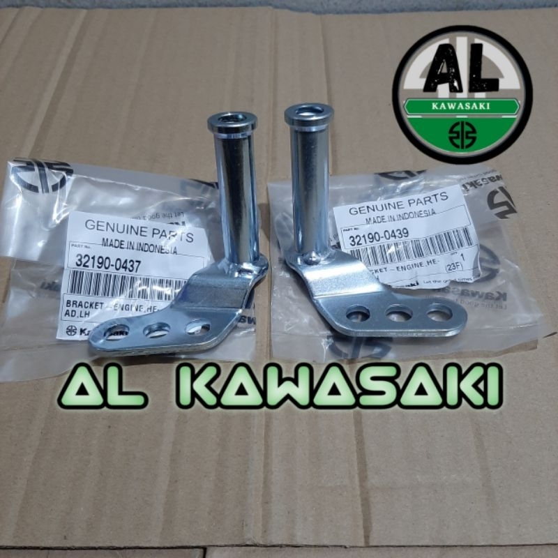 Jual bracket breket mesin engine bagian atas set klx 150 dtracker d ...