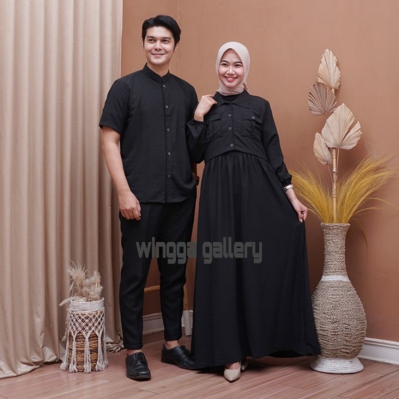 Jual Couple Wingga Baju Pasangan Wanita Koko dan Gamis / CP Crinkle / Baju Pasangan Gamis ...