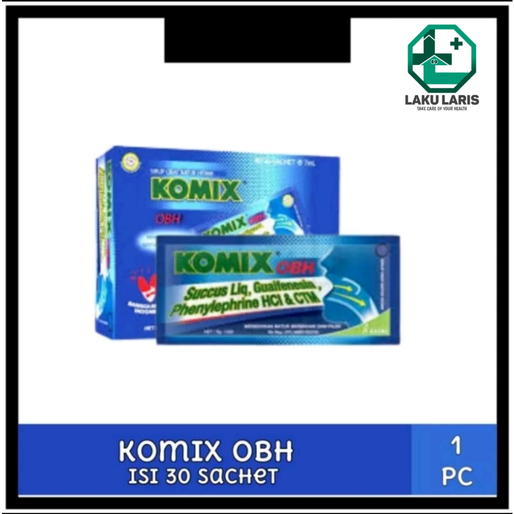 Jual Komix OBH 1 Box 30 Sachets @ 7ml | Shopee Indonesia