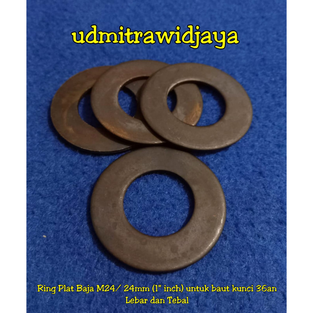 Jual Ring plat baja M24 24mm kunci 36mm 36an / ringplat baja m24 / ring ...