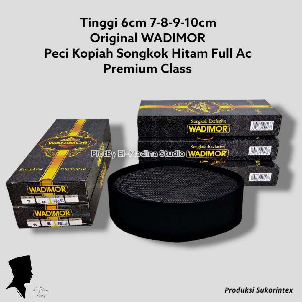 Jual Terlaris Peci Songkok Kopiah Kopeah Kopya Full ac hitam Wadimor ...