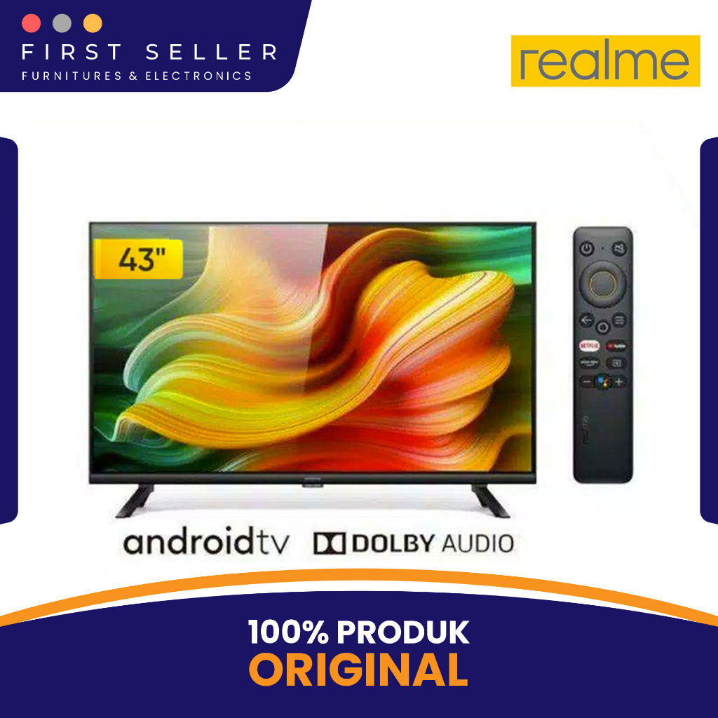 Jual REALME ANDROID SMART TV LED 43 INCH (43 INCH / FHD TV / USB MOVIE ...