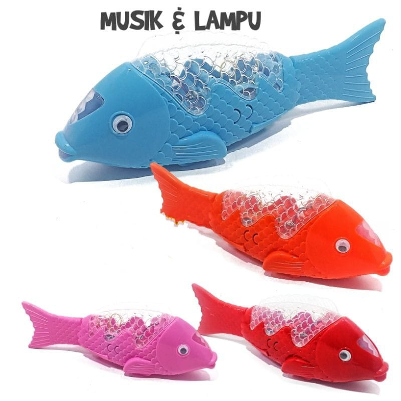 Jual Tomikotoys LT37 Mainan Anak Ikan Koi Baterai Bisa Jalan Ada Musik ...