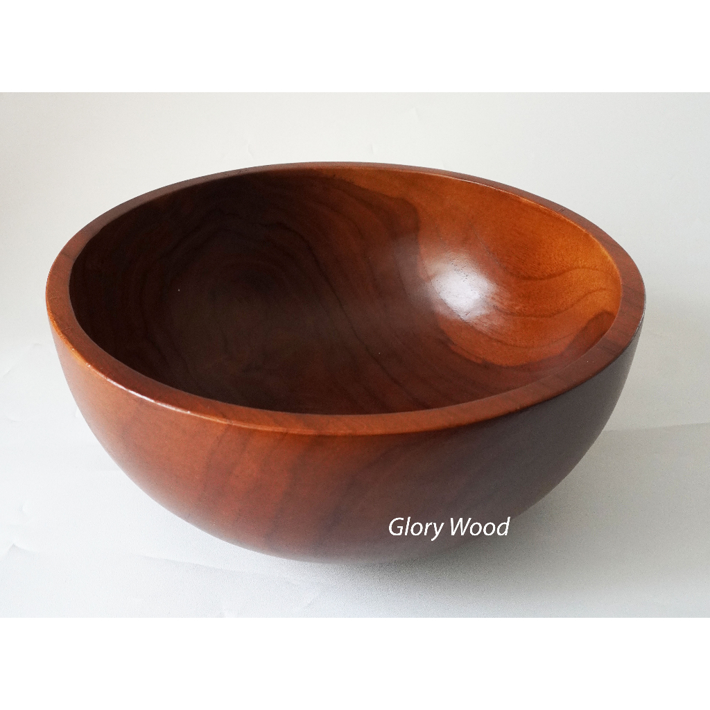 Jual Mangkuk Kayu 28CM Mangkok Size Besar Foodgrade Wooden Bowl ...