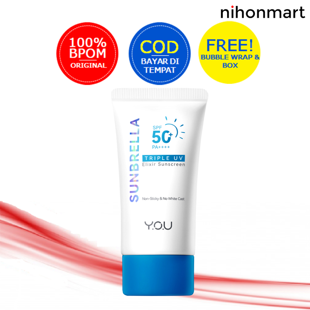 Jual YOU Sunbrella Triple UV Elixir Sunscreen (SPF 50+) 30ml Proteksi ...