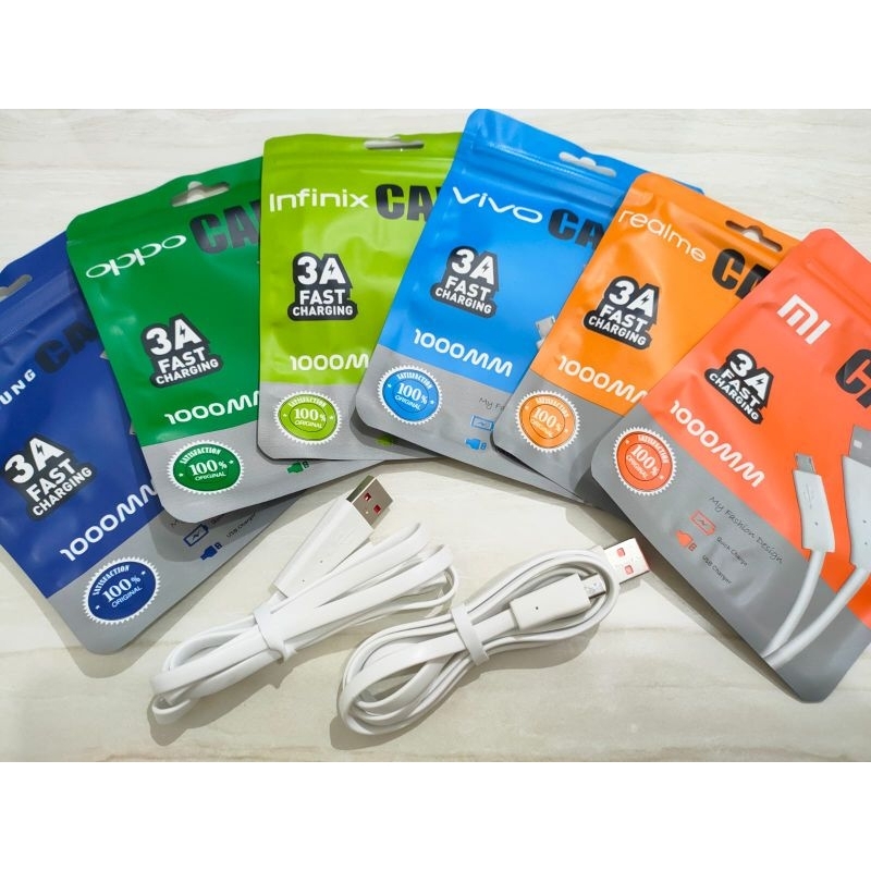 Jual Kabel Data Branded 3A (Pack Plastik) | Shopee Indonesia