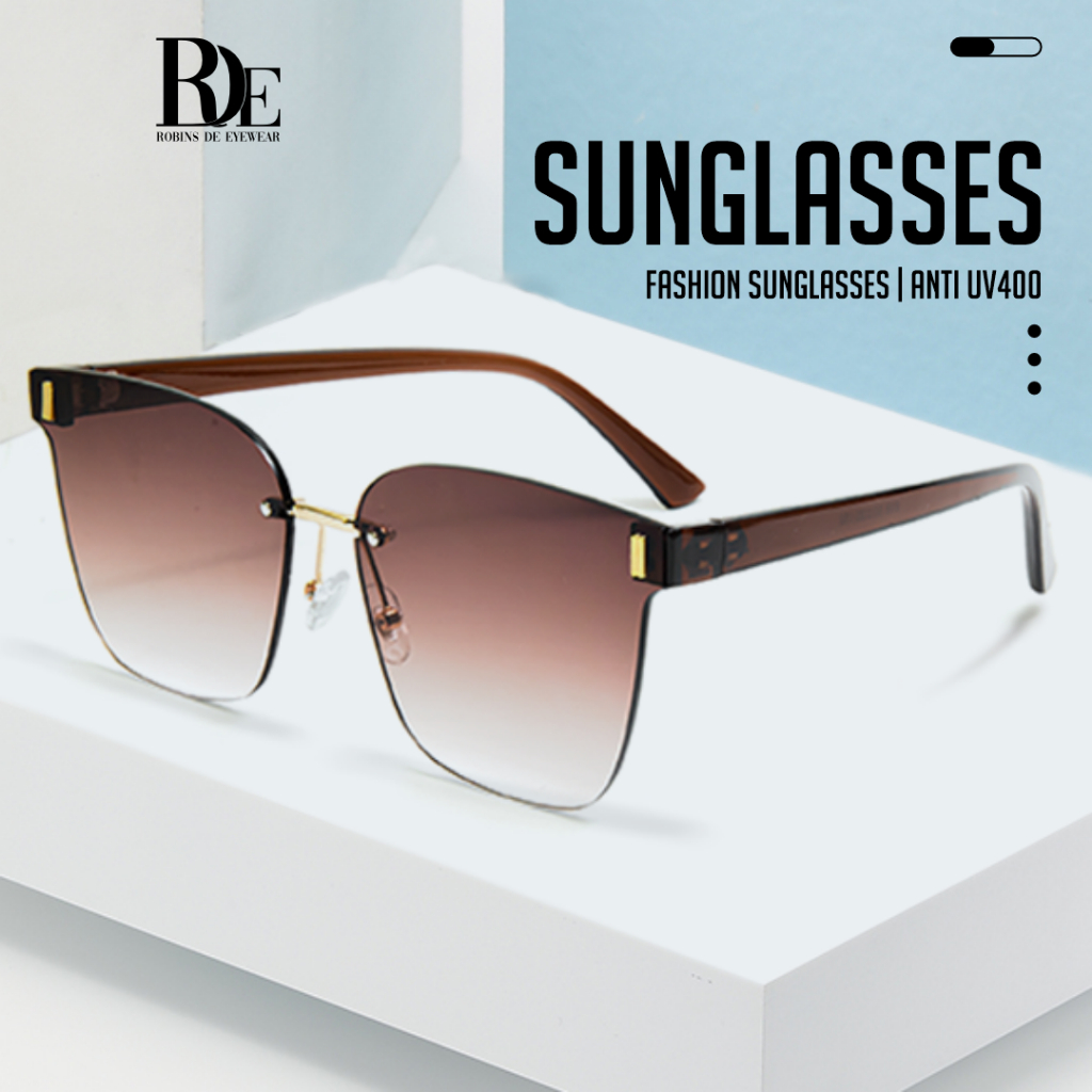 Jual SALE Robins Sunglasses Kotak Retro Anti Radiasi Uv400 Kacamata Hitam Fashion Pria Wanita ...