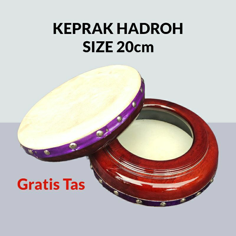 Jual Keprak Keplak Rebana Hadroh Hadrah Natural Size 20cm | Shopee ...