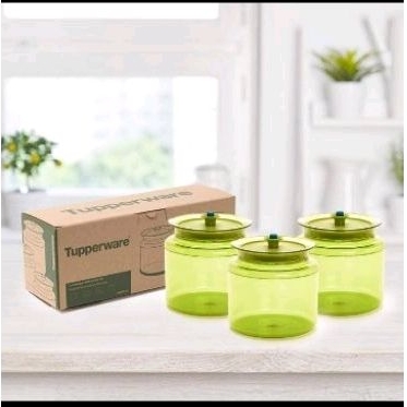 Jual Cp Counterpart advance Toples kristal 3 pcs Tupperware | Shopee Indonesia