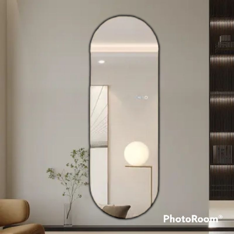 Jual Cermin Full body Besar List Hitam Minimalis Aestetick list hitam ...