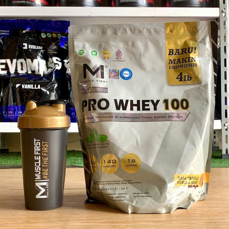 Jual M1 Pro Whey 100 4 lb lbs 1800 gram gr 1,8 kg kilo Muscle First ...