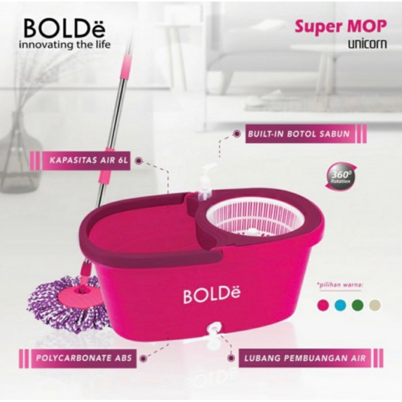 Jual Bolde Supermop Unicorn - Alat Pel Bolde - Super Mop Bolde | Shopee ...