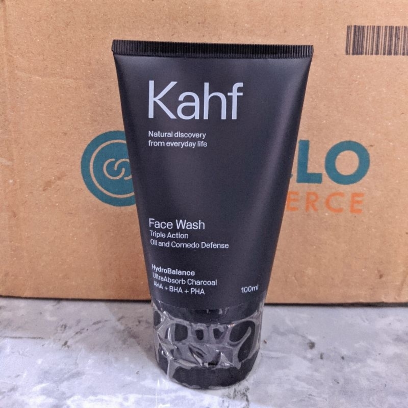 Jual KAHF TRIPLE ACTION OIL & COMEDO DEFENSE FACE WASH 100ML | Shopee ...