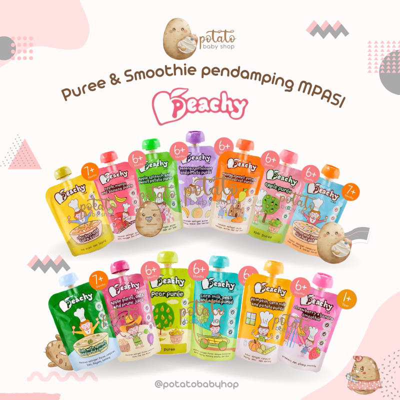 Jual Peachy Puree & Smoothie - Bubur Pure Sereal Bayi | Shopee Indonesia