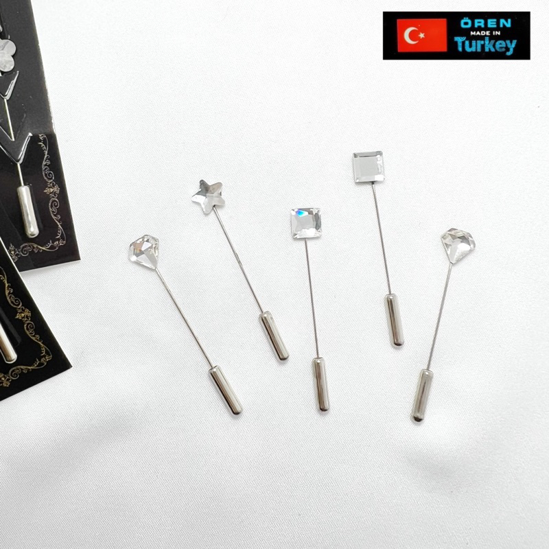 Jual Jarum Hijab Turki Model Crystal Oren Turkey Made in Turkey (1 ...