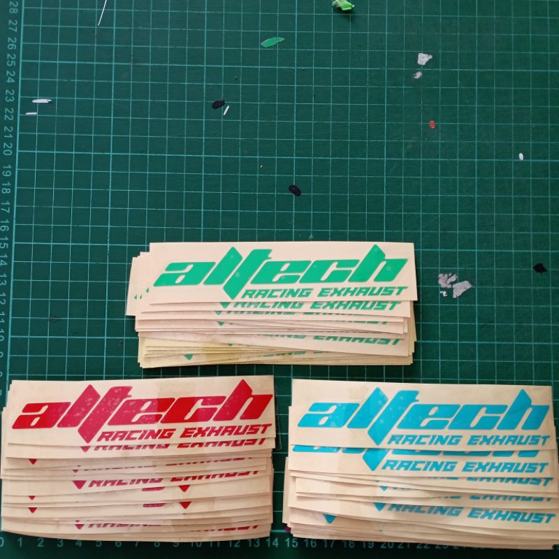 Jual Sticker Cutting Altech Racing Exhaust | Shopee Indonesia