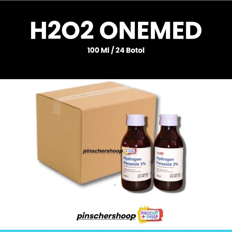 Jual Pehidrol H2O2 Onemed 100 Ml Pembersih Luka Isi 24 Btl / Cartonan ...