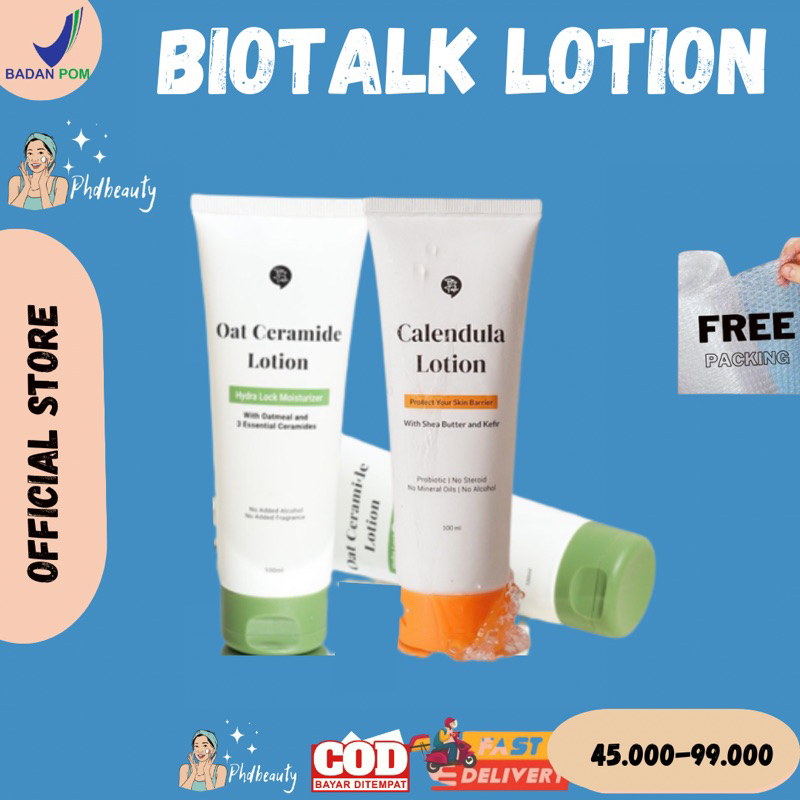 Jual Biotalk Oat Ceramide Lotion | Hydra Lock Moisturizer for Eczema ...