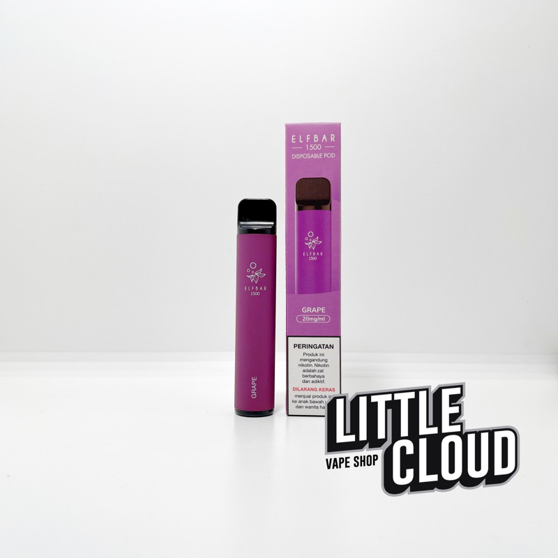 Jual ELFBAR 1500 Pod GRAPE | ELF BAR Disposable Vape | Shopee Indonesia