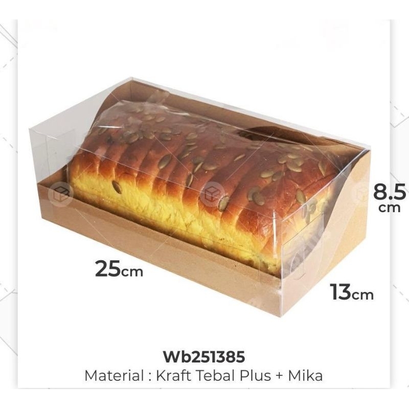 Jual Box Roti Sobek / Dus Mika Roti Sobek / Dus Roti Kue Cake Gulung ...