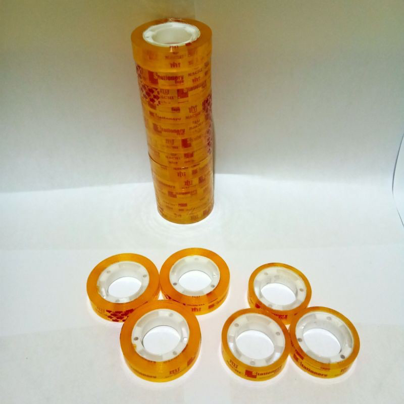 Jual SATU SLOP ( 12 PCS ) Selotip Solatip Isolasi Bening Kecil Tebal ...