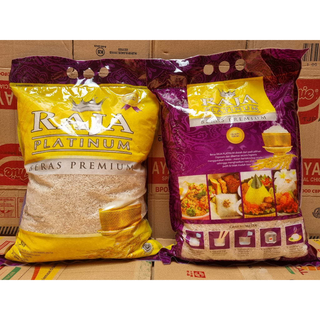 Jual Beras Premium Cap Raja 5kg | Shopee Indonesia