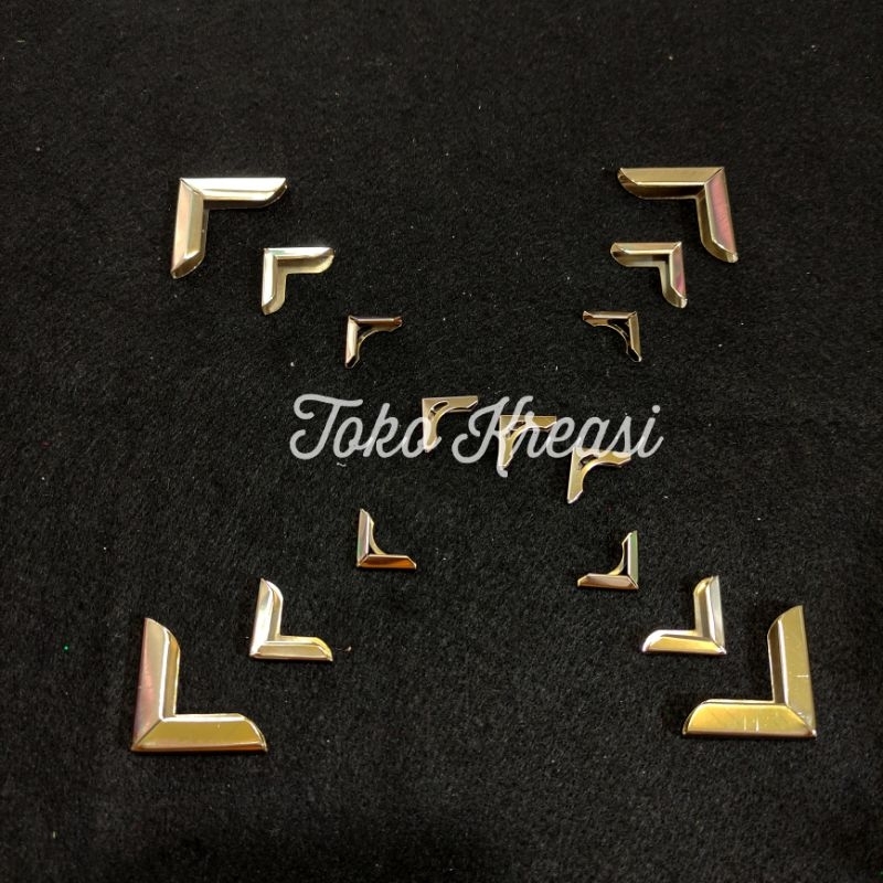 Jual (Per Pcs) Siku tas / siku kupu - kupu / sudut buku silver / Besi ...