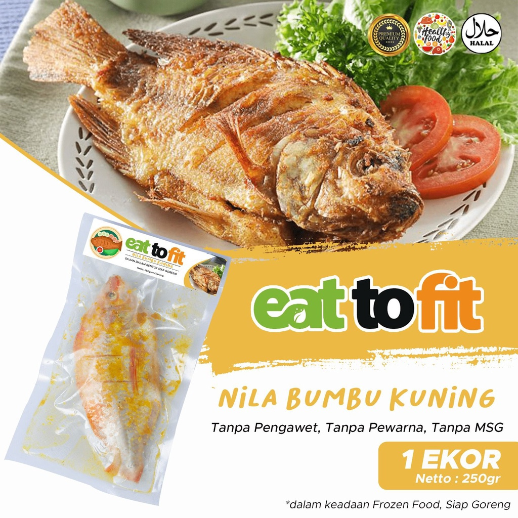 Jual Ikan Nila Bumbu Kuning 1 Ekor Eat To Fit Frozen Food Shopee Indonesia