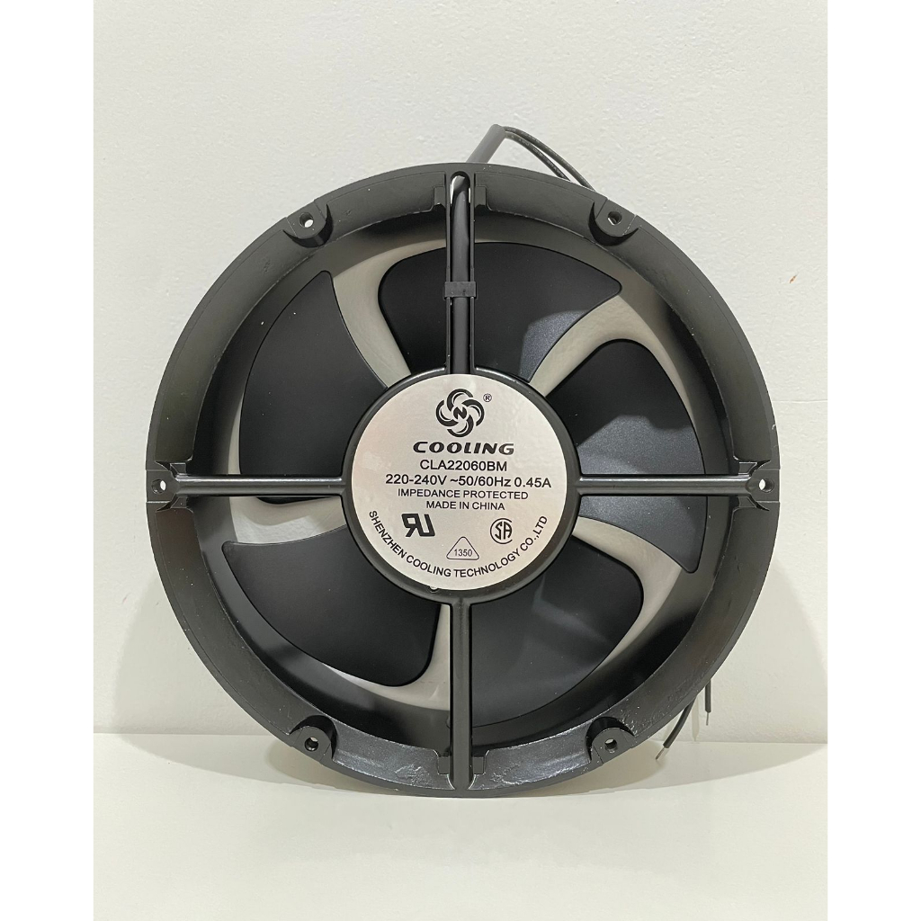 Jual Kipas AC 220V Bulat 22 cm / Fan AC 220 Volt 22 cm tebal 6 cm AC ...