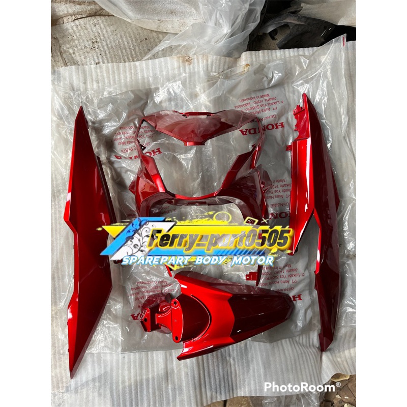 Jual paketan fullbody beat street beat ecoo 2017-2019 warna merah candy ...