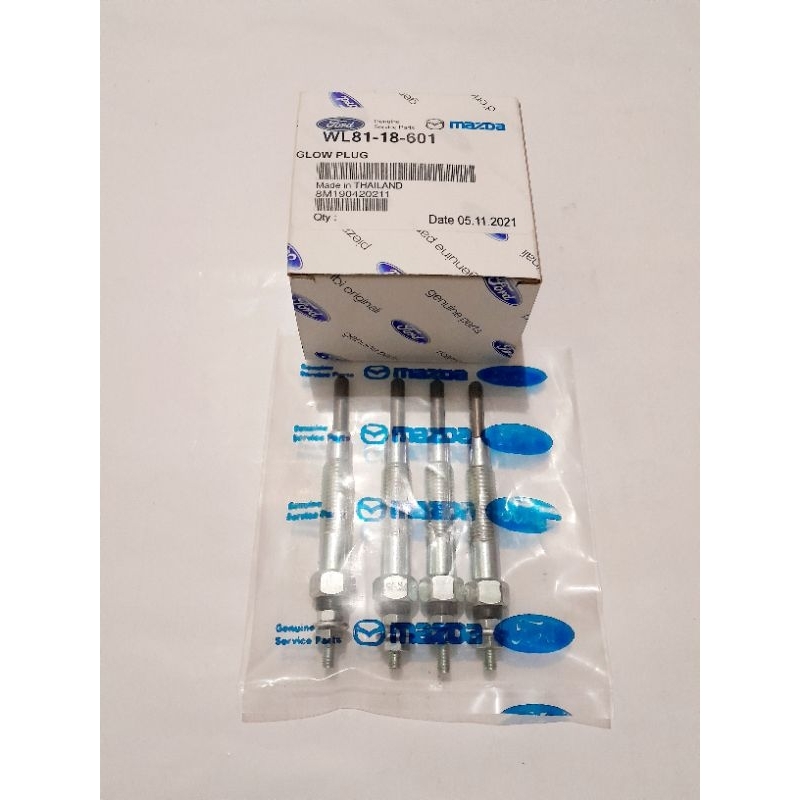 Jual BUSI PEMANAS GLOW PLUG FORD RANGER 2.5 EVEREST 2.5 MAZDA BT50 4PCS ...