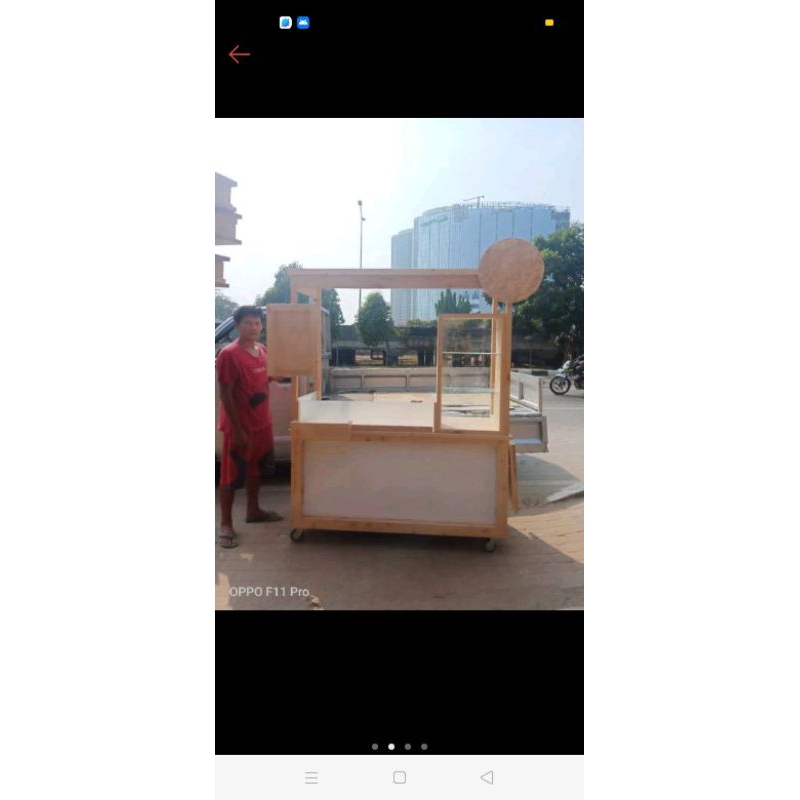 Jual boot berista juwalan minoman/makanan Ter murah bahan kayu jati ...