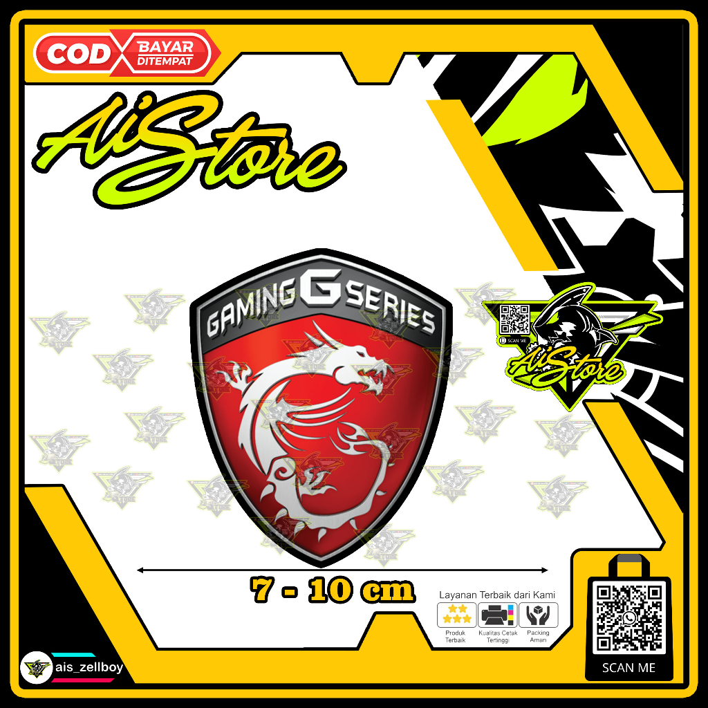 Jual Stiker Msi Gaming Series | Shopee Indonesia