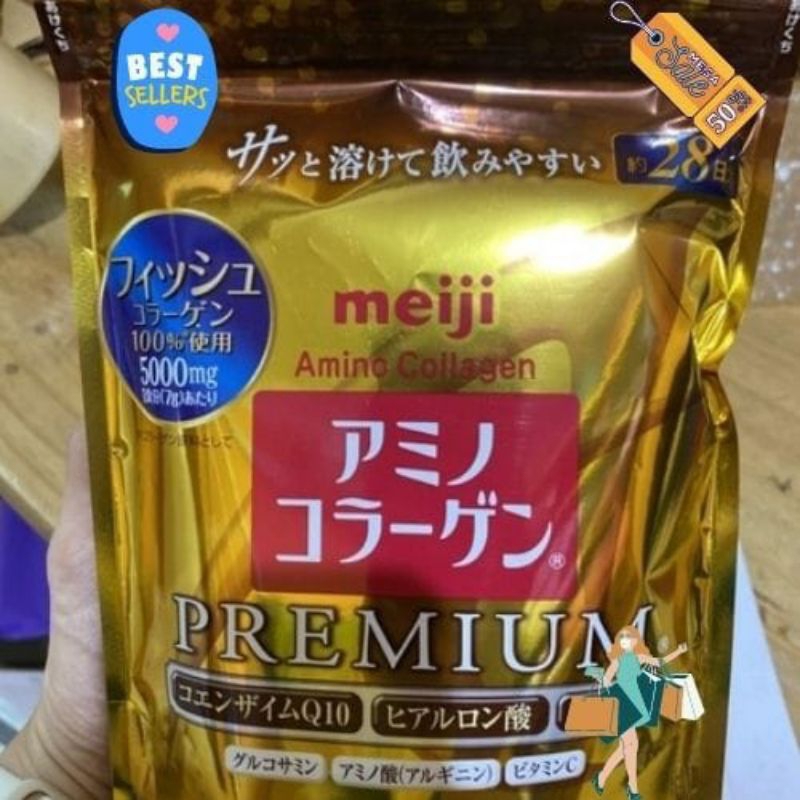 Jual Meiji Amino Collagen 2 Pcs Premium Refill New Packaging | Shopee Indonesia