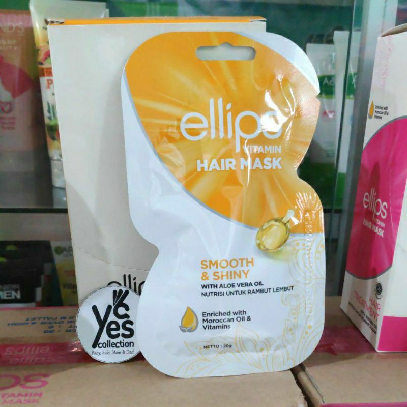Jual Ellips Vitamin Hair Mask 1 Box isi 12 Sachet Hair Treatment ...