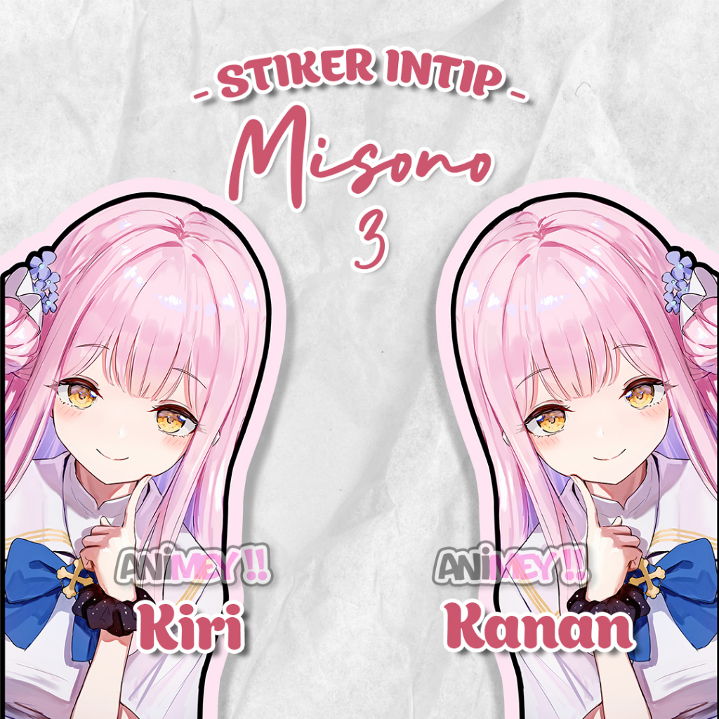 Jual Stiker Intip Samping Misono Mika / Sticker Anime Waterproof ...