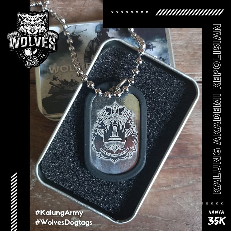 Jual Kalung dogtag logo AKPOL / kalung casis / Kalung AKADEMI ...