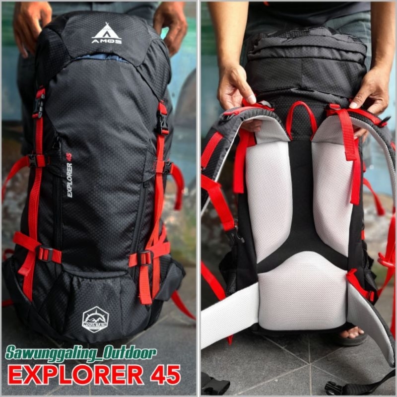Jual GROSIR Tas Carrier Pendaki Gunung - Mountain Bag Hiking - 45 Liter ...