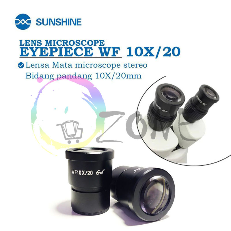 Jual LENSA MATA MIKROSKOP STEREO - LENS EYEPIECE MICROSCOPE WF 10X/20 ...